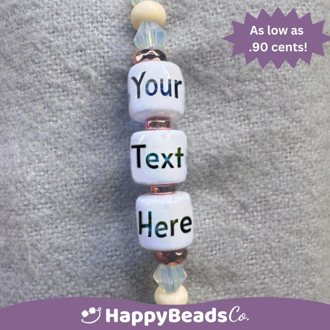 Custom Word Beads for Making Jewelry Unique Word Beads for Making ...