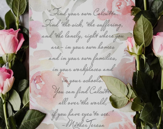 Saint Therese Prayer Print, Catholic Art, Little Flower - Etsy Canada