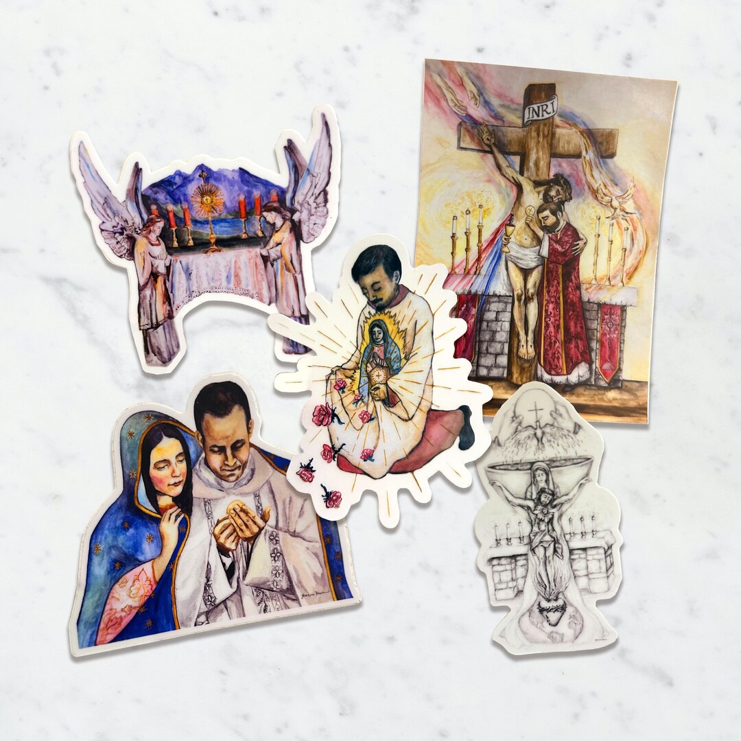 Eucharistic Congress Vinyl Sticker Pack, 5 Vinyl Catholic Stickers ...
