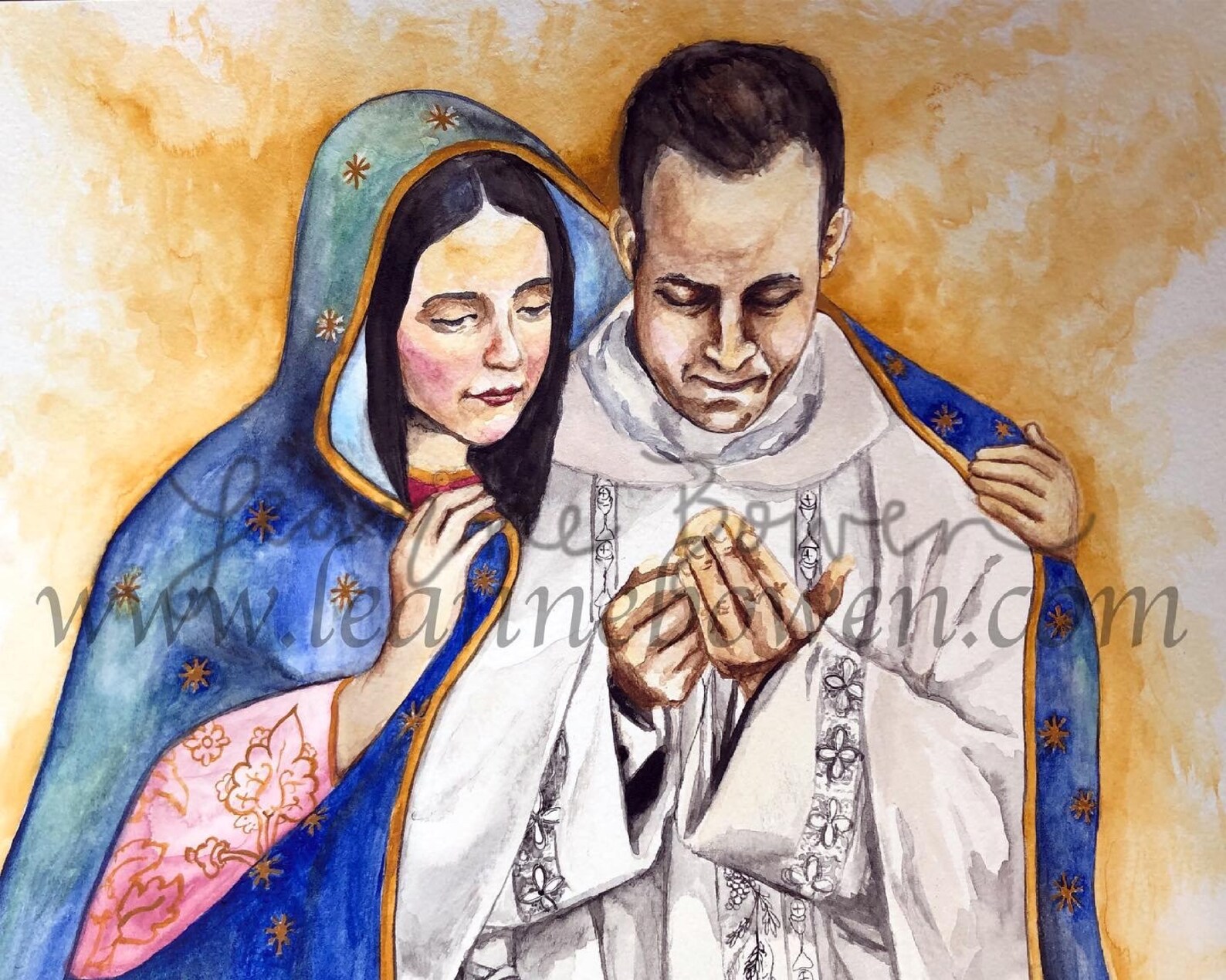 Under Mary's Mantle Priest Gift Ordination Gift | Etsy