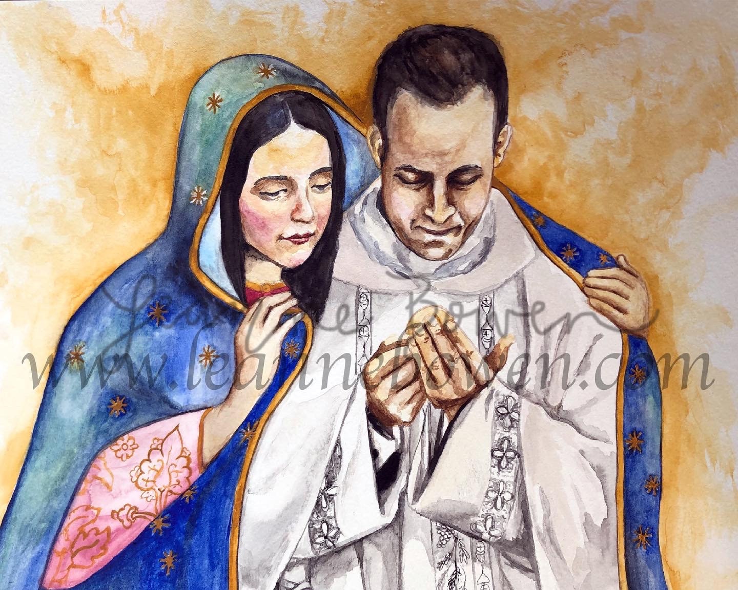 Under Mary's Mantle, Priest Gift, Ordination Gift, Father's Day Gift ...