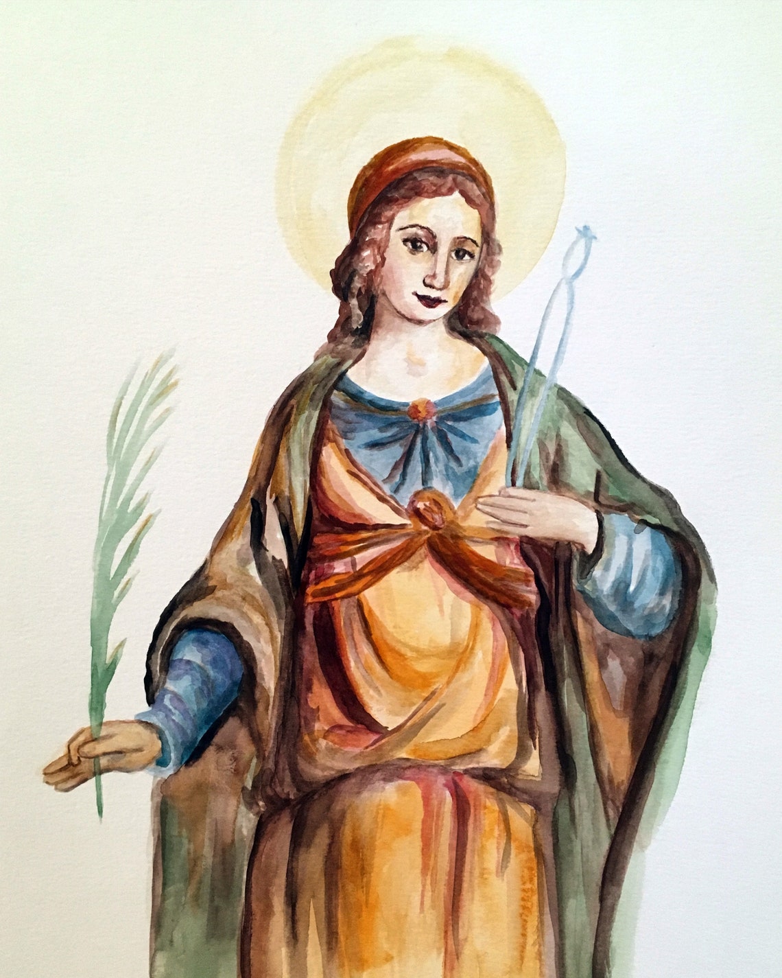 Saint Apollonia Print Confirmation Saint Catholic Art Saint | Etsy