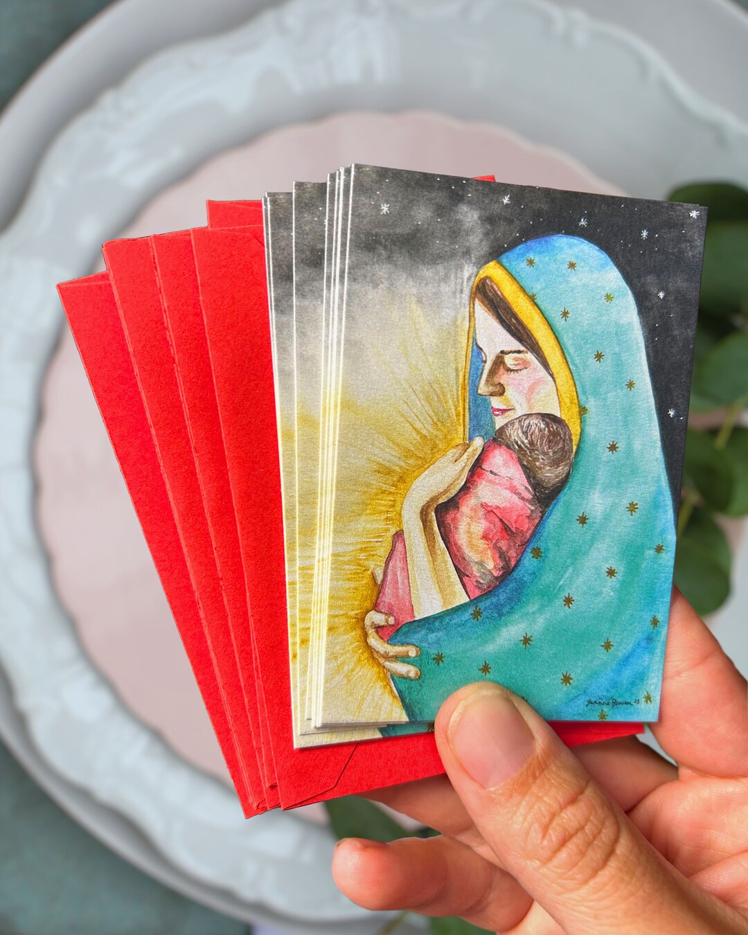 Bundle of Light Cards, Catholic Holiday Gift Tags, Catholic Baptism ...