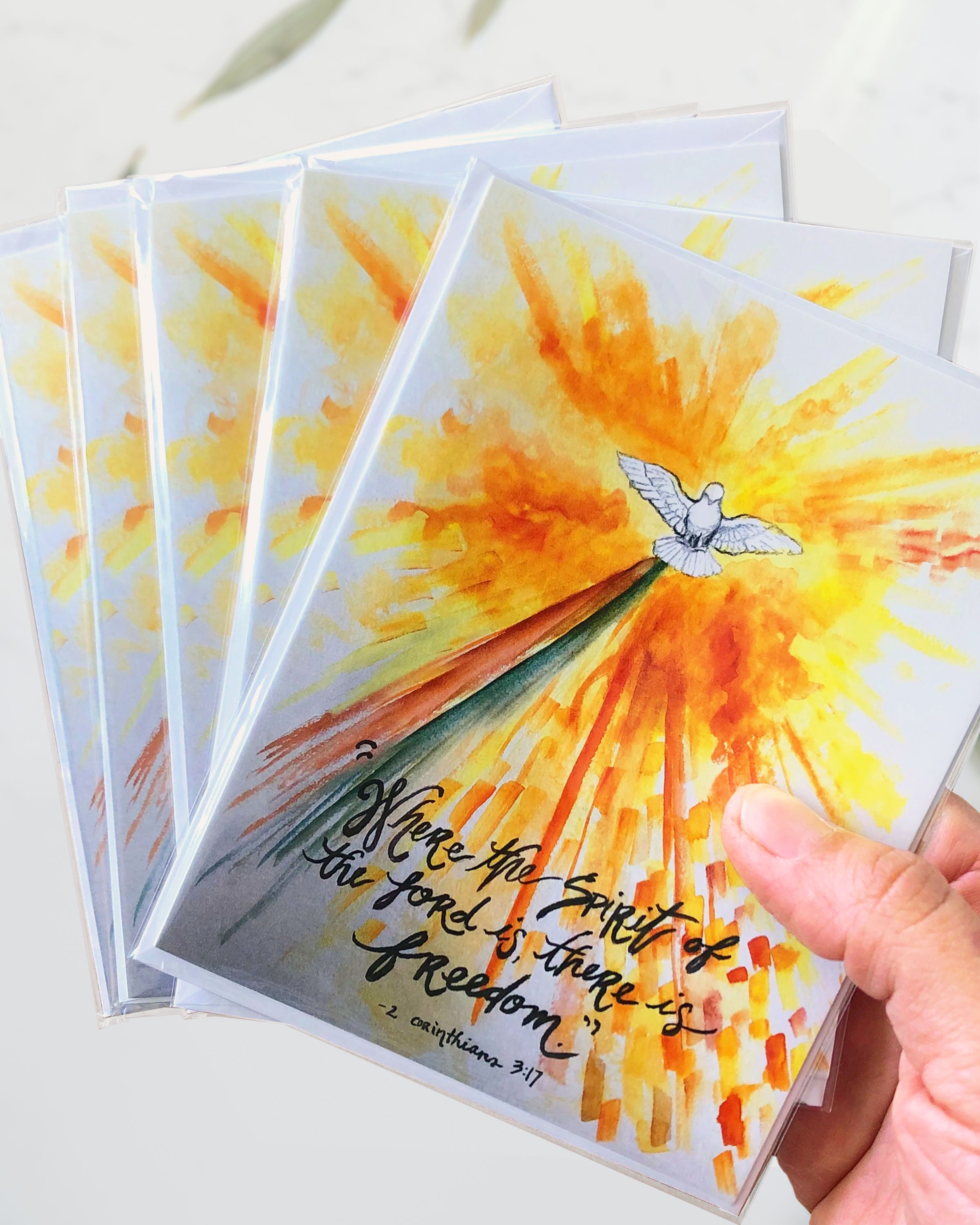 Freedom Greeting Cards - 5 Pack, Fruits of the Spirit, Confirmation ...