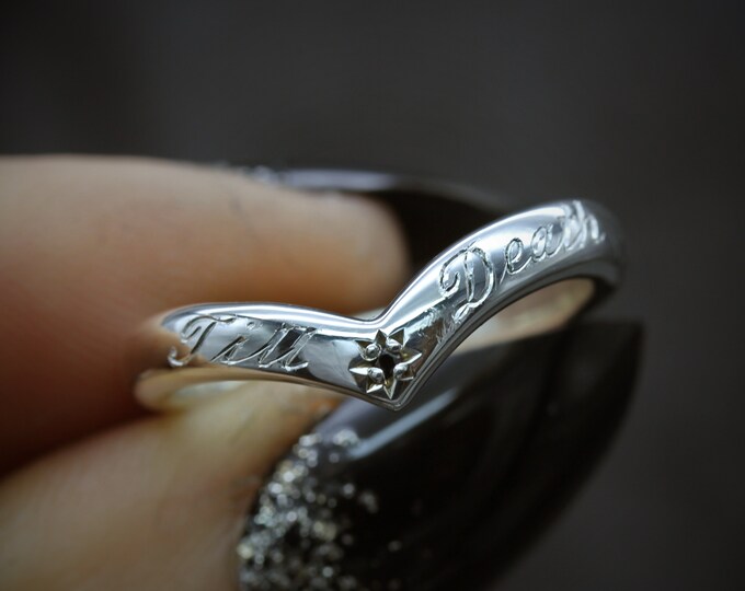 Till Death Wedding Ring, Silver Till Death Ring, Women's Till Death ...