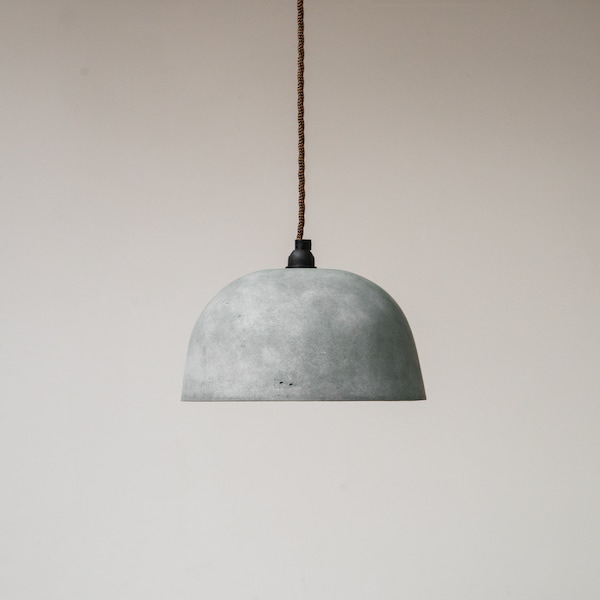 Concrete Pendant Light - Etsy