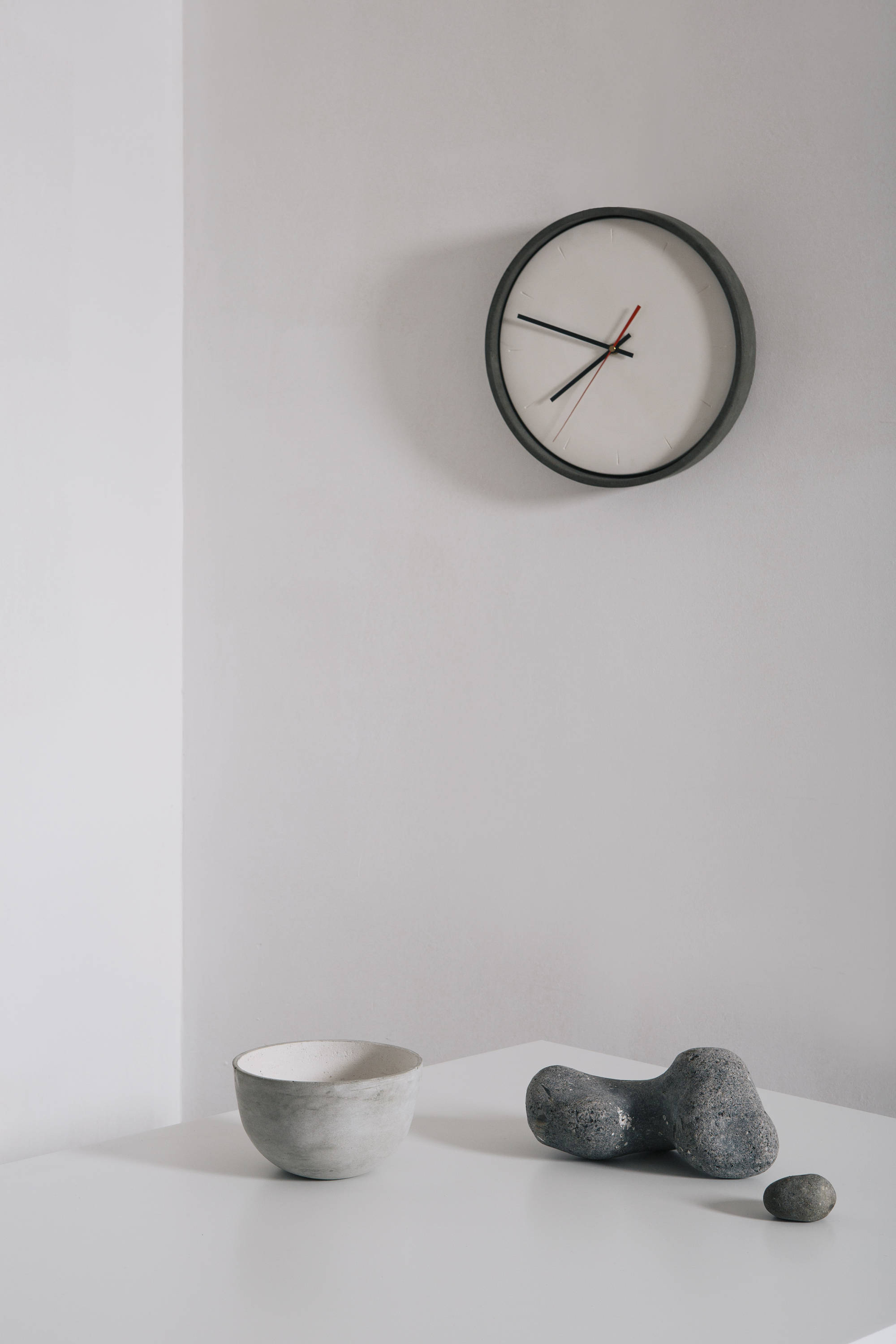 Industrial Concrete and Jesmonite Wall Clock / Minimal Design | Etsy UK