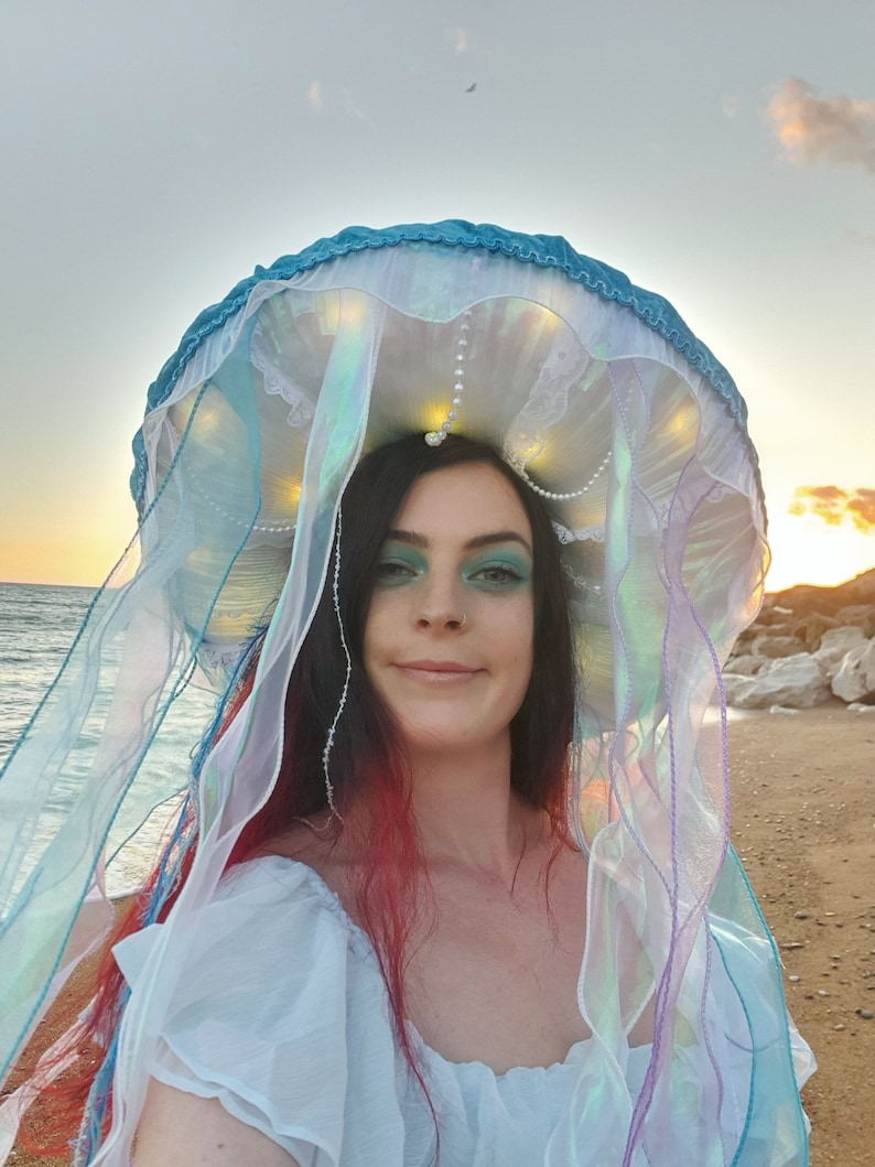 Jellyfish Hat, Rave Outfit, Festival Costume, Magical Fairycore ...