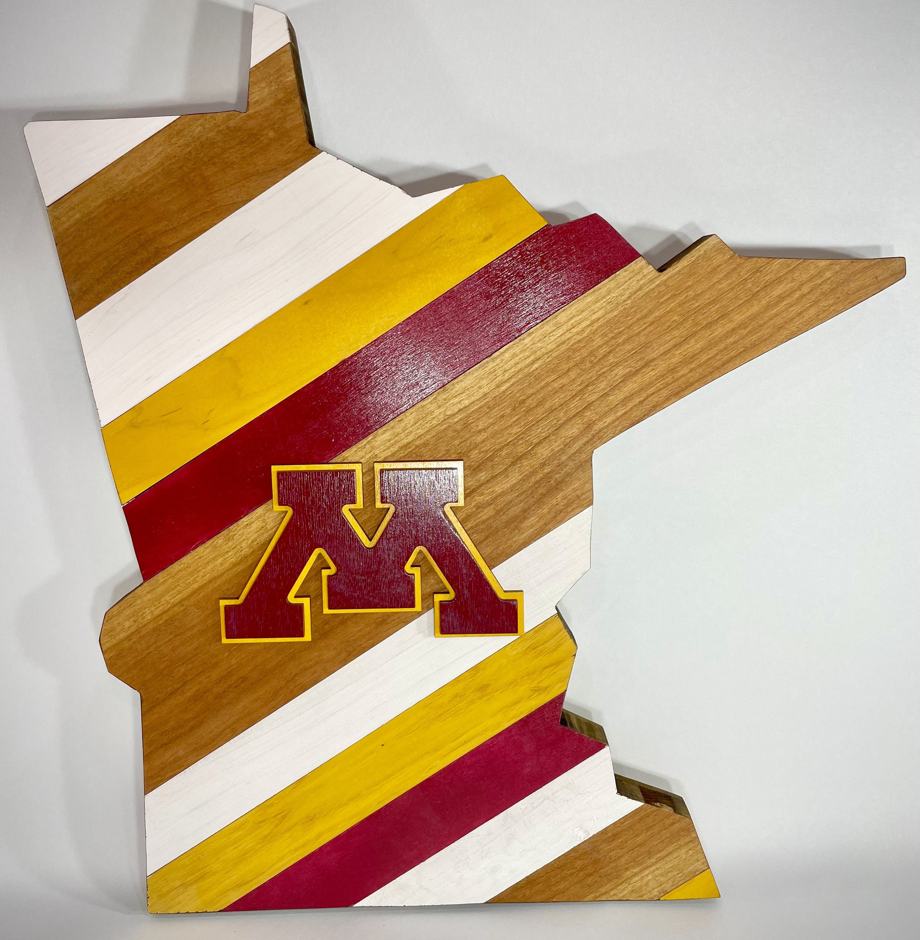Minnesota Souvenir Wood State Sign Minnesota Gophers Sports Team Plaque ...