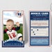 Rookie Card 1st Birthday Invitation Insert, Rookie of the Year Invite ...
