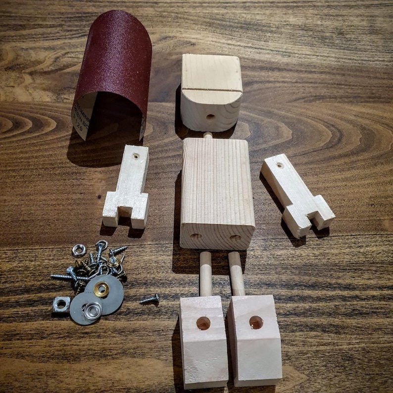 DIY Wooden Robot Craft Kit: STEM Gift for Kids - Etsy