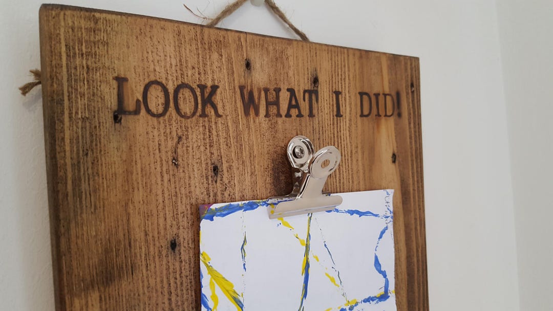 Handmade Art Display- Picture Board- Display Your Child's Artwork Every ...