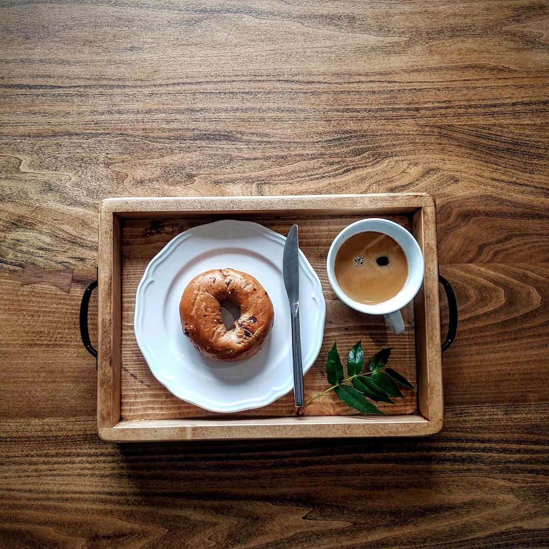 Large Rustic Wood Coffee Serving Tray / Ottoman Tray / Breakfast in Bed ...