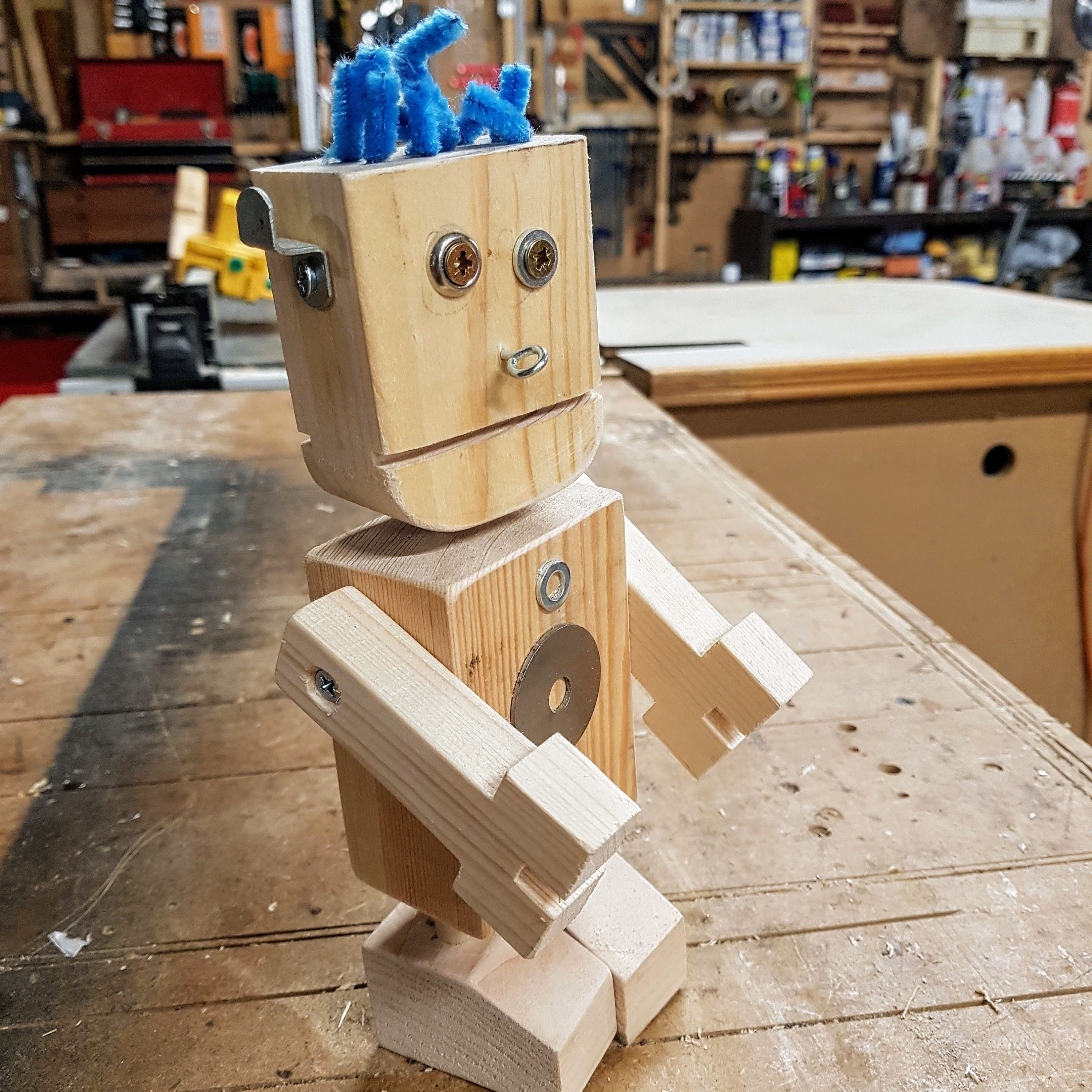 DIY Wooden Robot Craft Kit: STEM Gift for Kids - Etsy