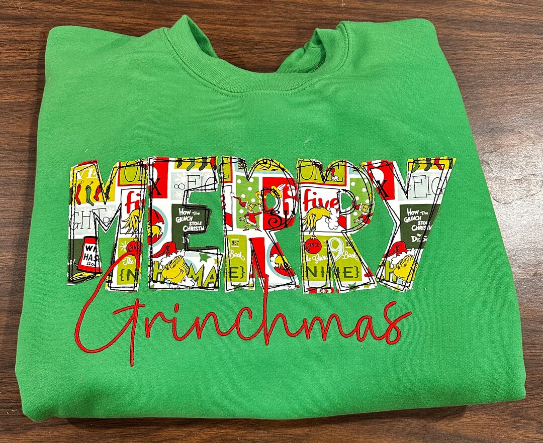 Merry Grinchmas Christmas Sweater or Long Sleeve Shirt Grinch Christmas ...