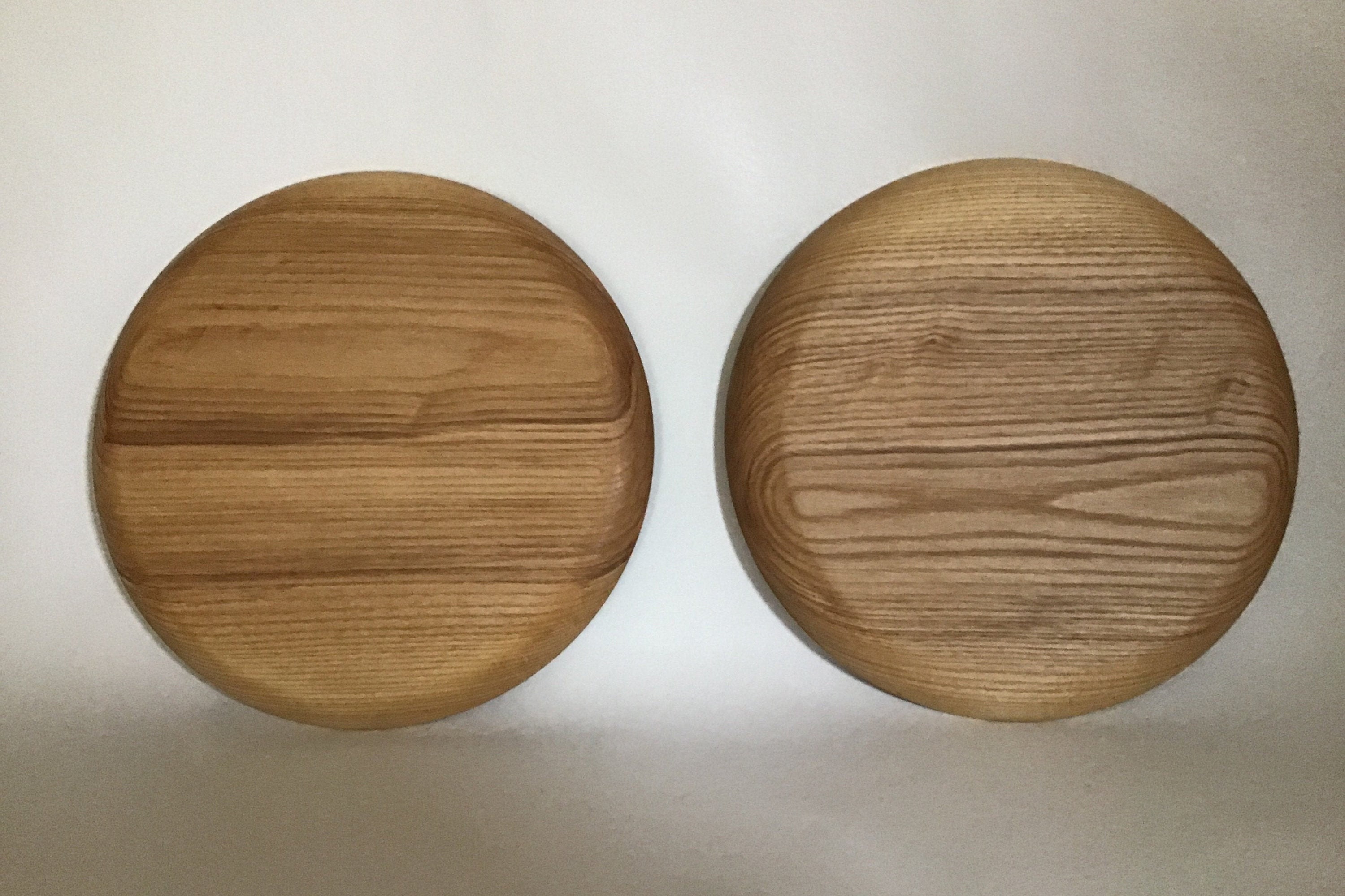 11 Inch Ash Wood Plates Wooden Serving Plates Wooden Dinnerware - Etsy