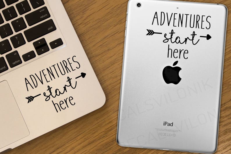 CAR VINYL DECAL Adventures Car Window Decal Water Bottle Mug | Etsy