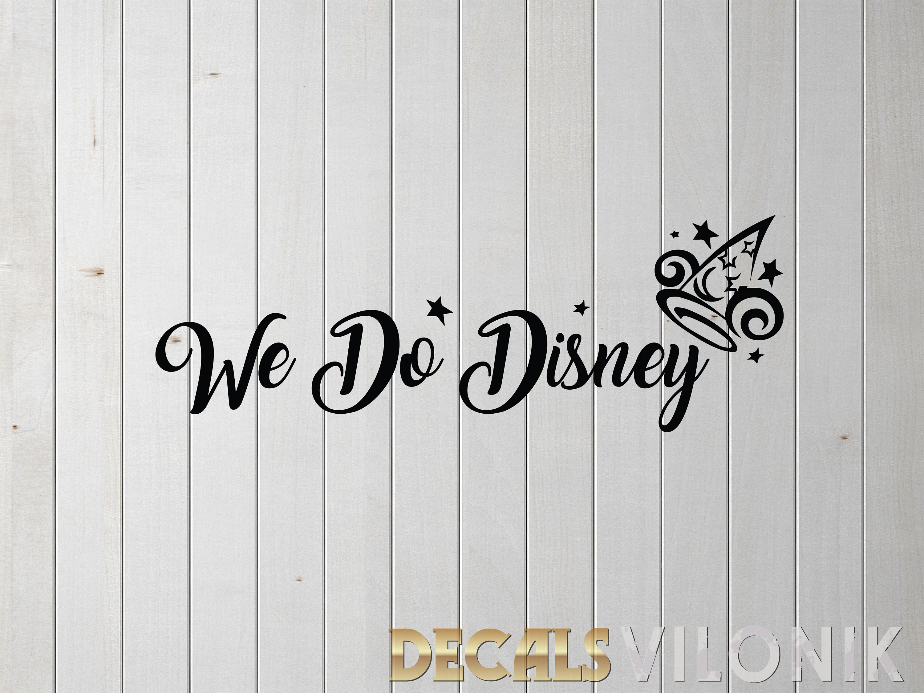 WE DO DISNEY Decal Vinyl Car Window Decal Water Coffee | Etsy