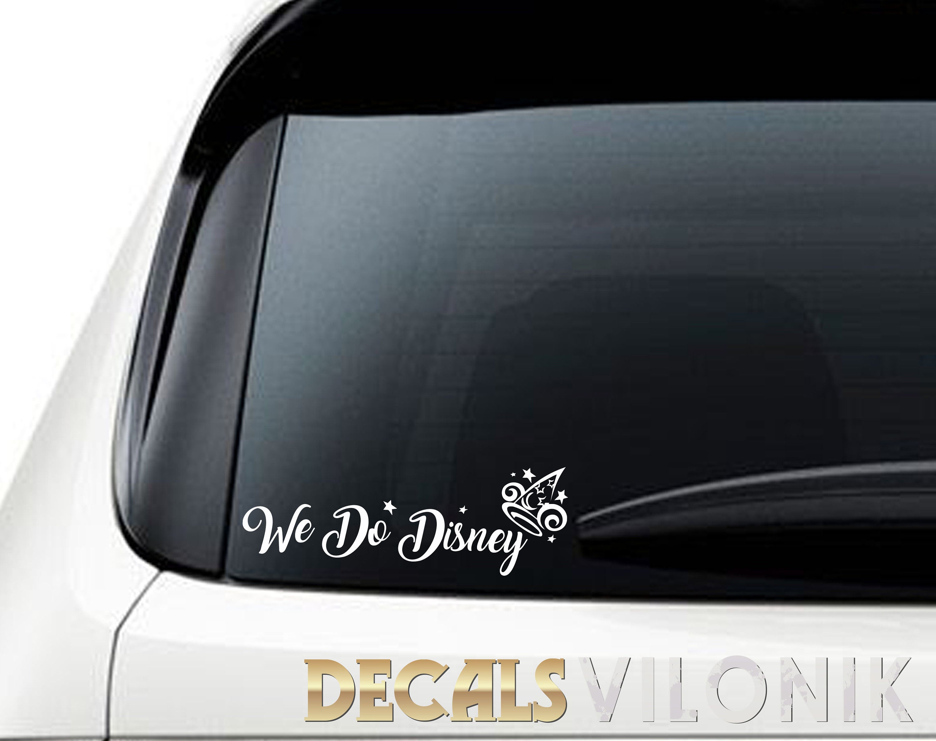 WE DO DISNEY Decal Vinyl Car Window Decal Water Coffee | Etsy