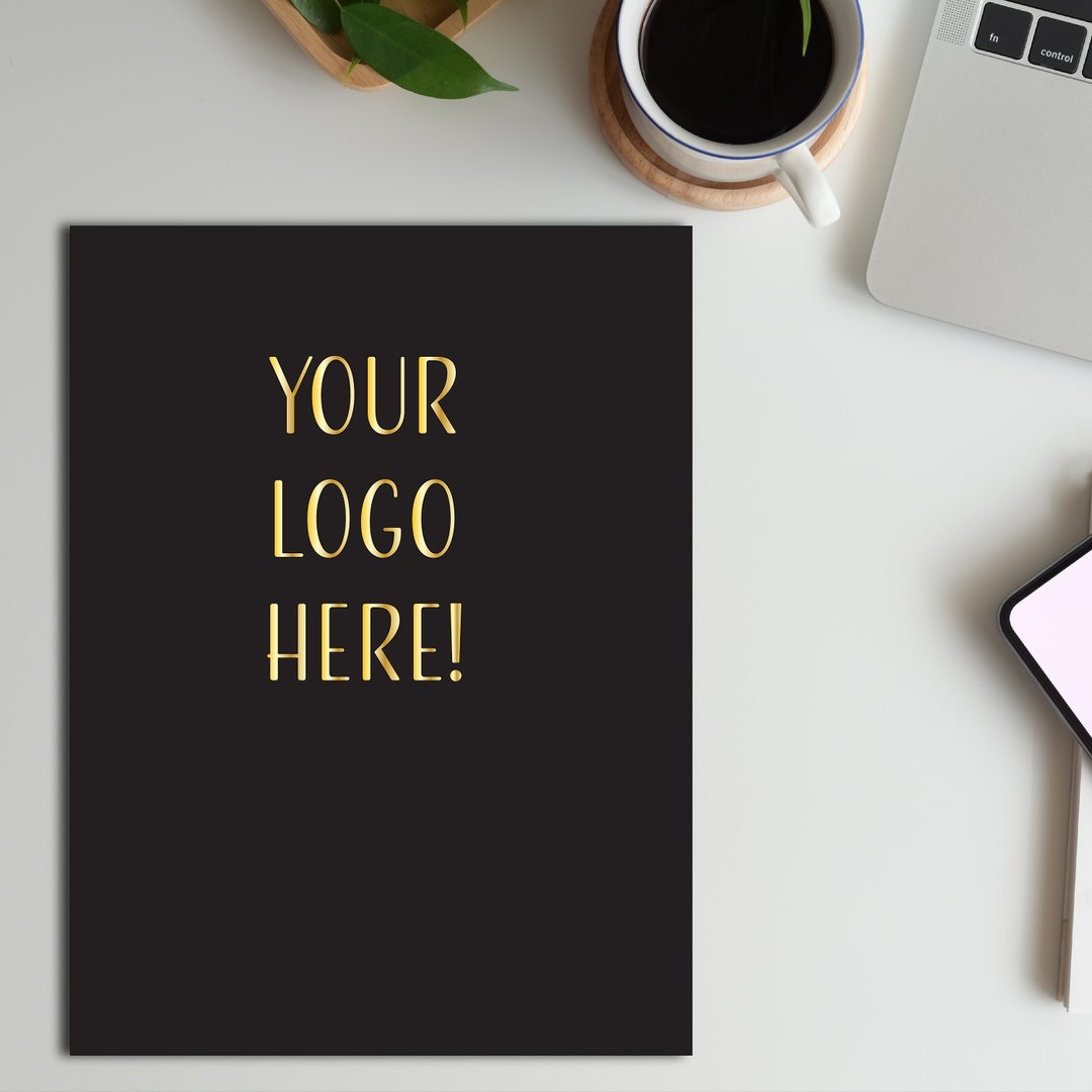 100 Custom Foil Stamped Pocket Folders, Branded Folders, Company ...