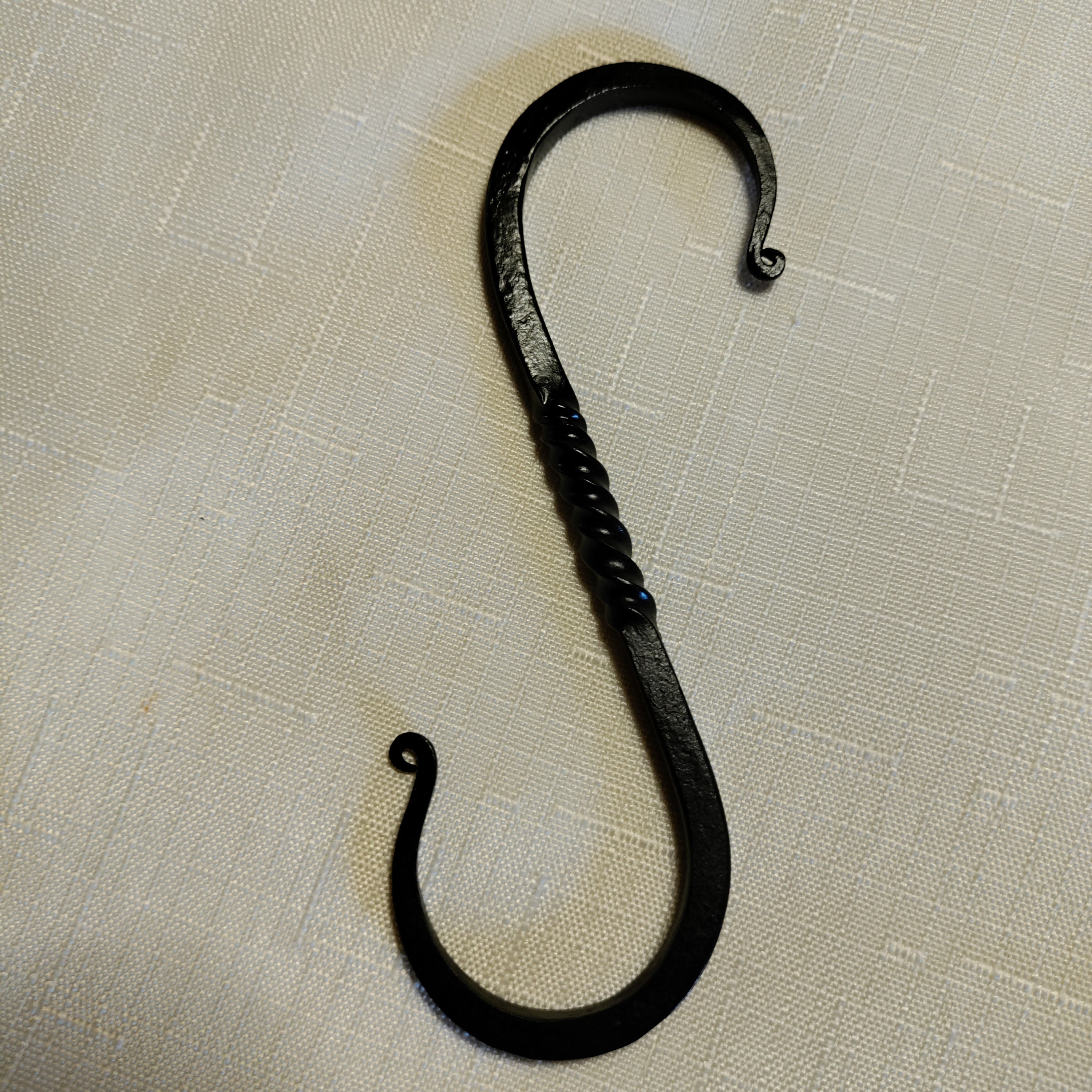Hand Forged S-hook With Twist - Etsy