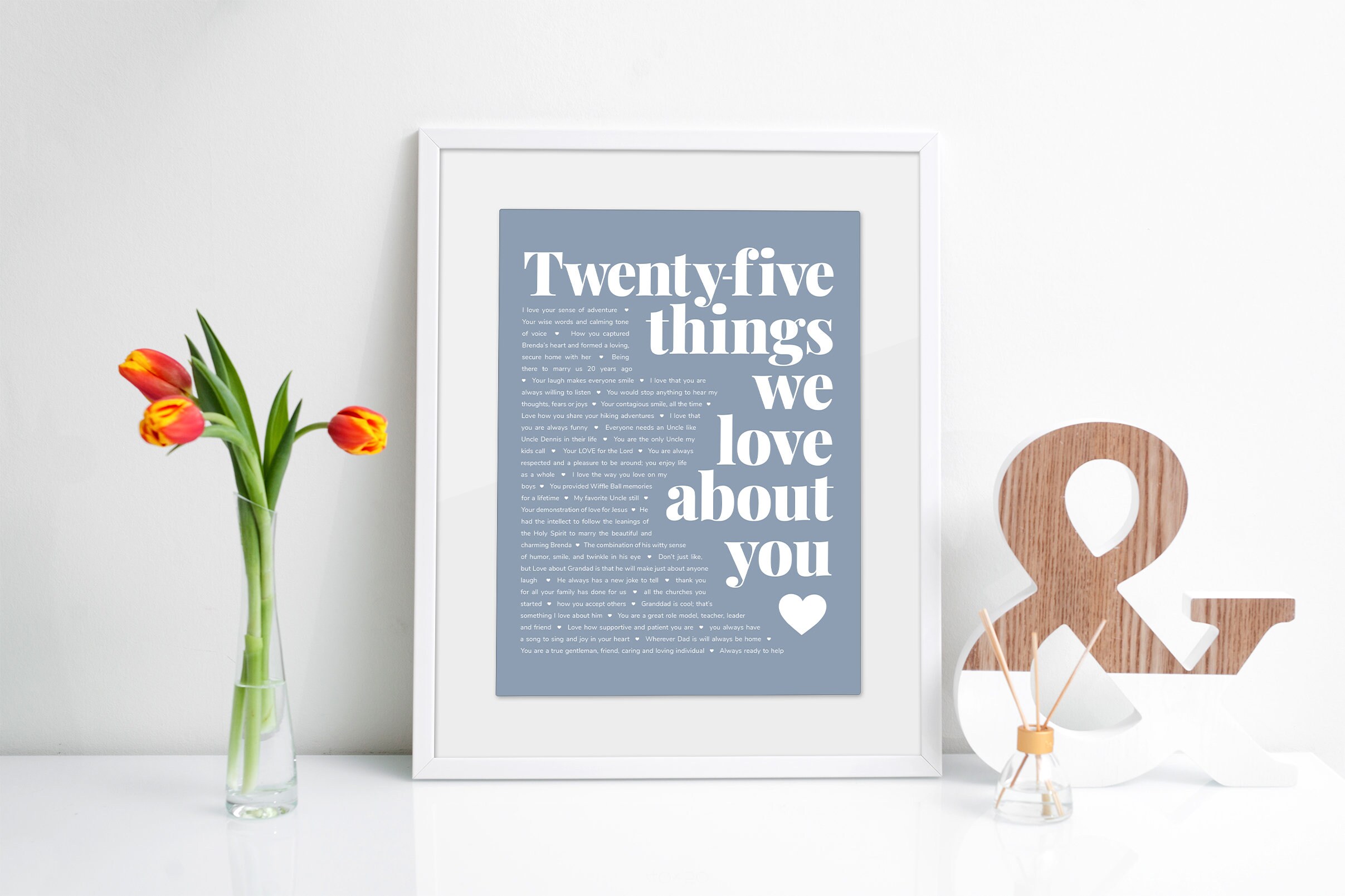 25 THINGS We Love About You 25th Birthday Husband's 25th - Etsy