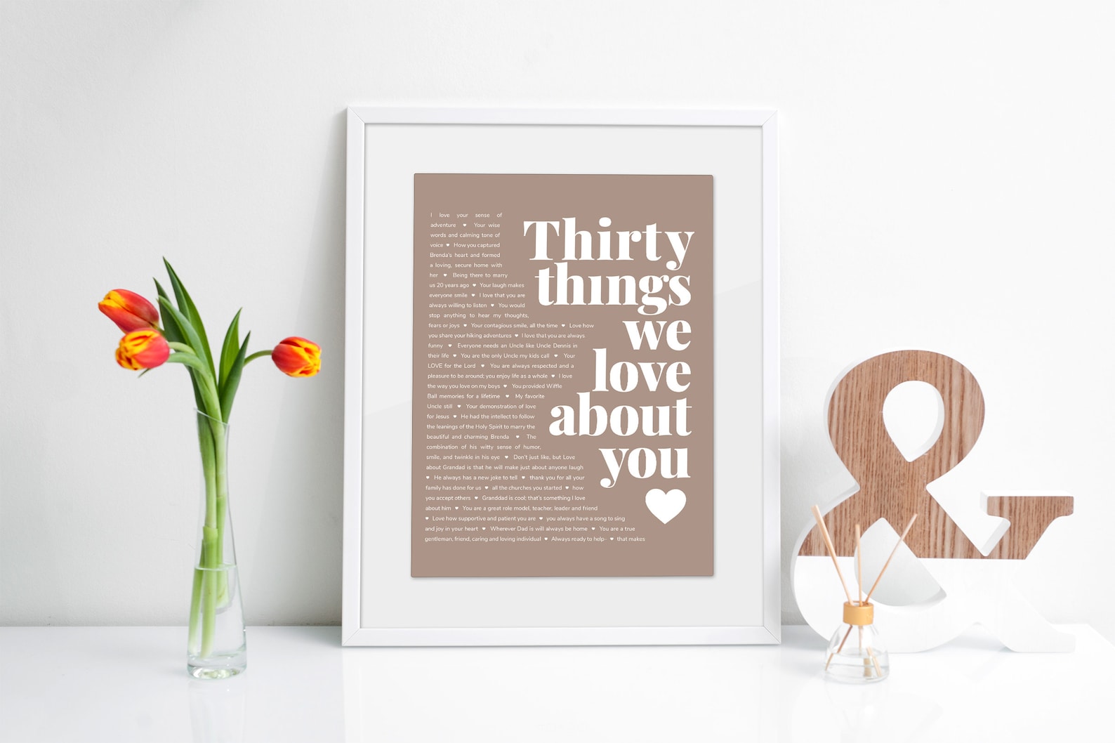 30 THINGS We Love About You 30th Birthday Husband's 30th - Etsy