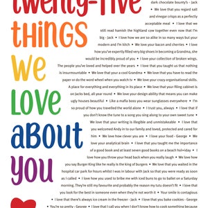 50 REASONS I Love You; 50 THINGS I Love About You; Boyfriend's 50th ...