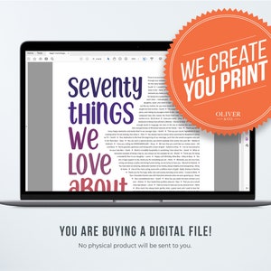 100 REASONS We Love You; Personalized 100 Things We Love About You ...