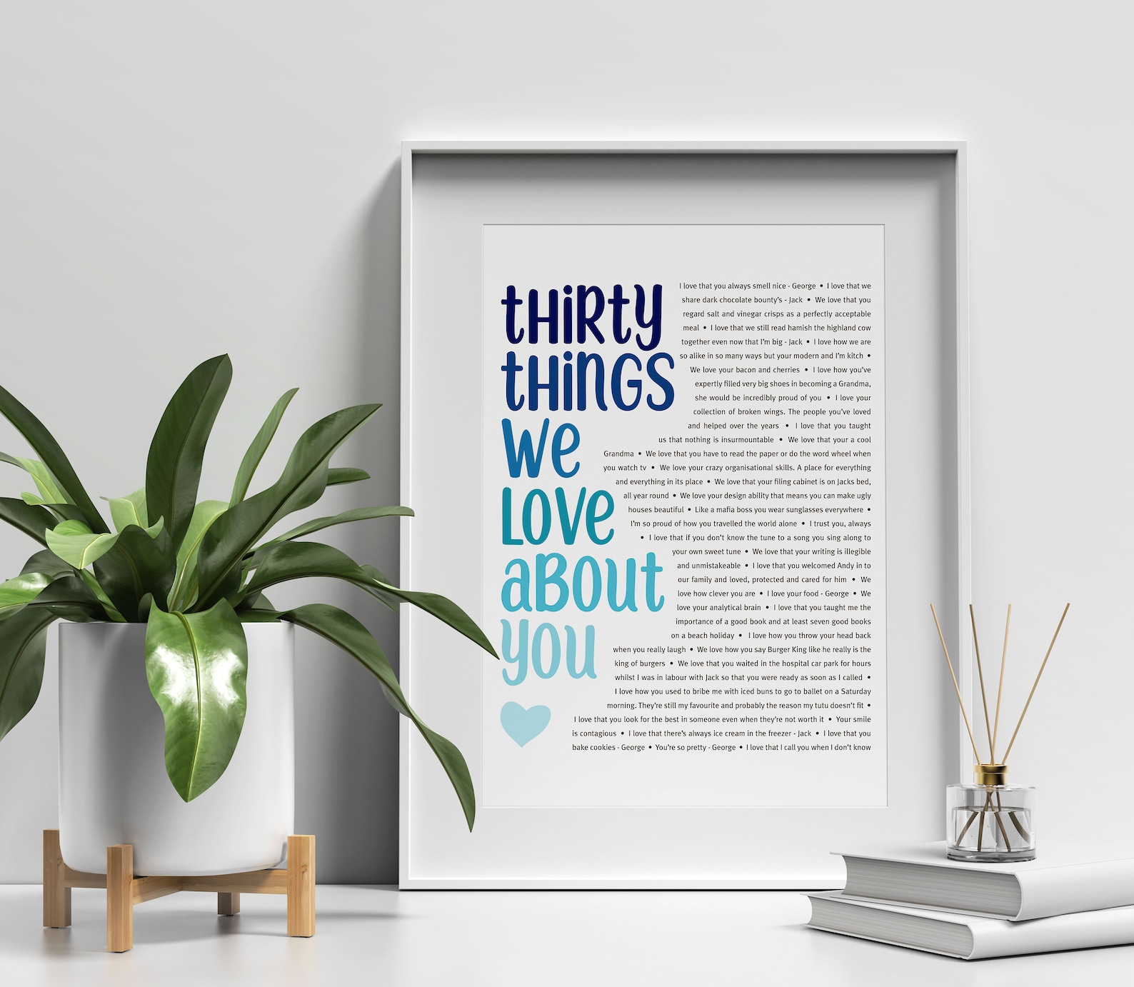 30 THINGS We Love About You; 30th Birthday; Husband's 30th Birthday ...