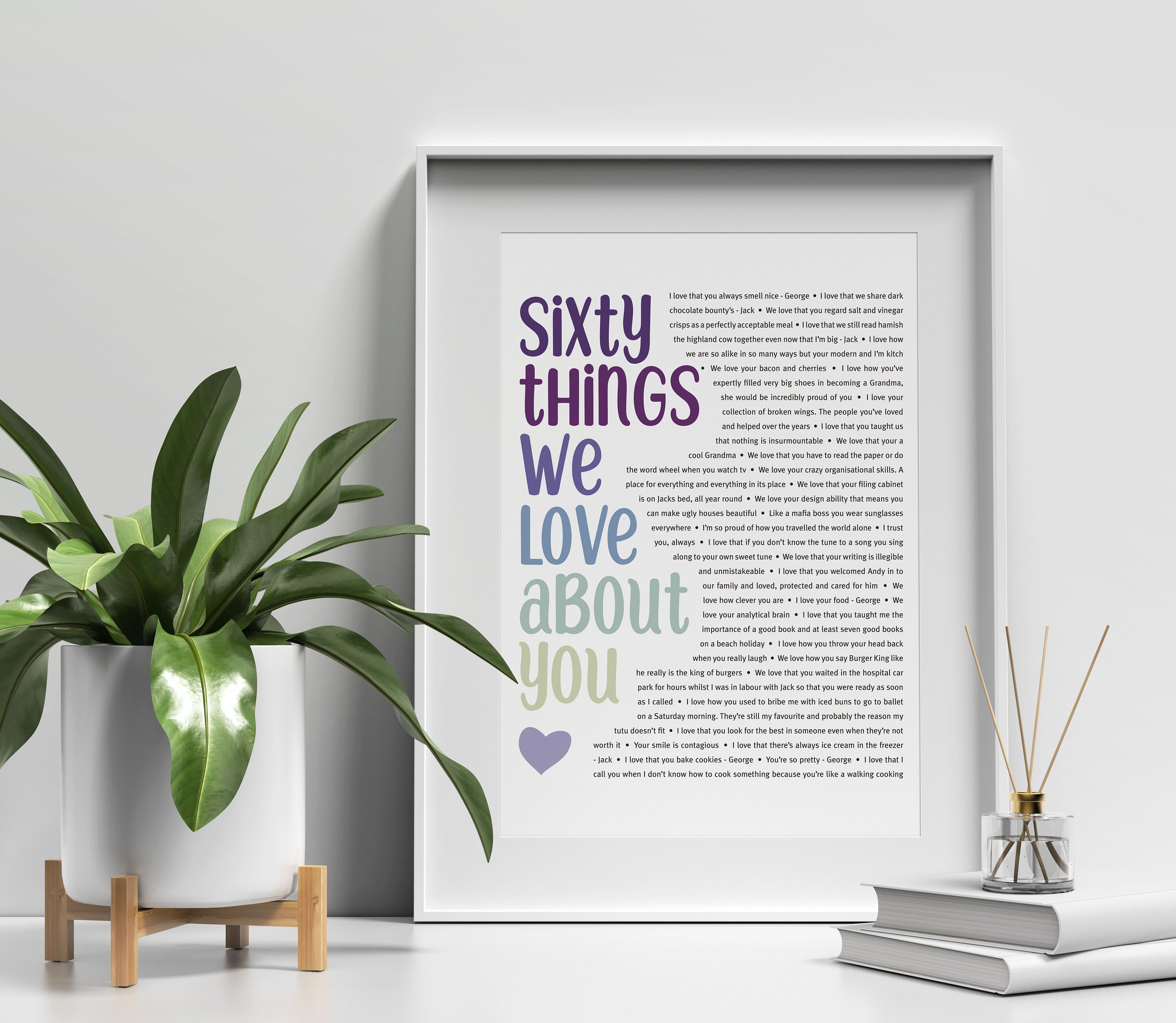 60 Things We Love About You 60 Things We Love About You | Etsy