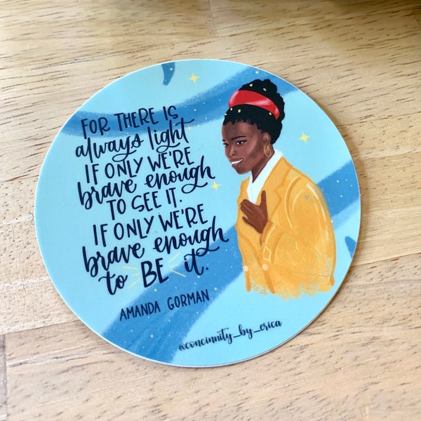 Amanda Gorman Sticker - Etsy
