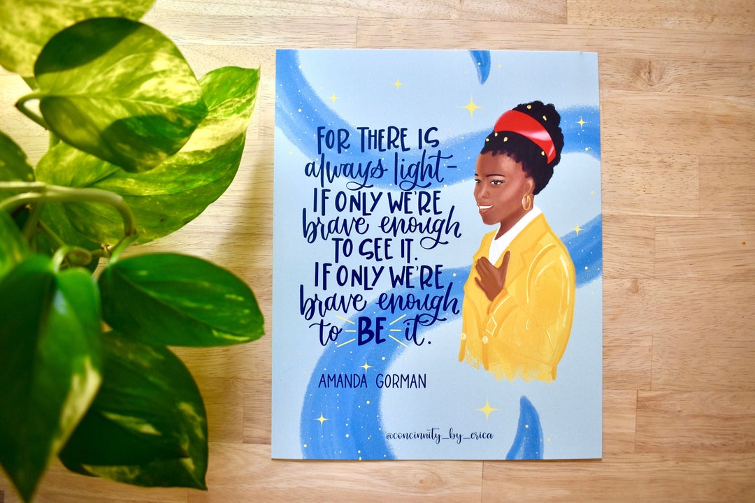 8X10 Amanda Gorman Print - Etsy