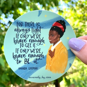 Amanda Gorman Sticker - Etsy