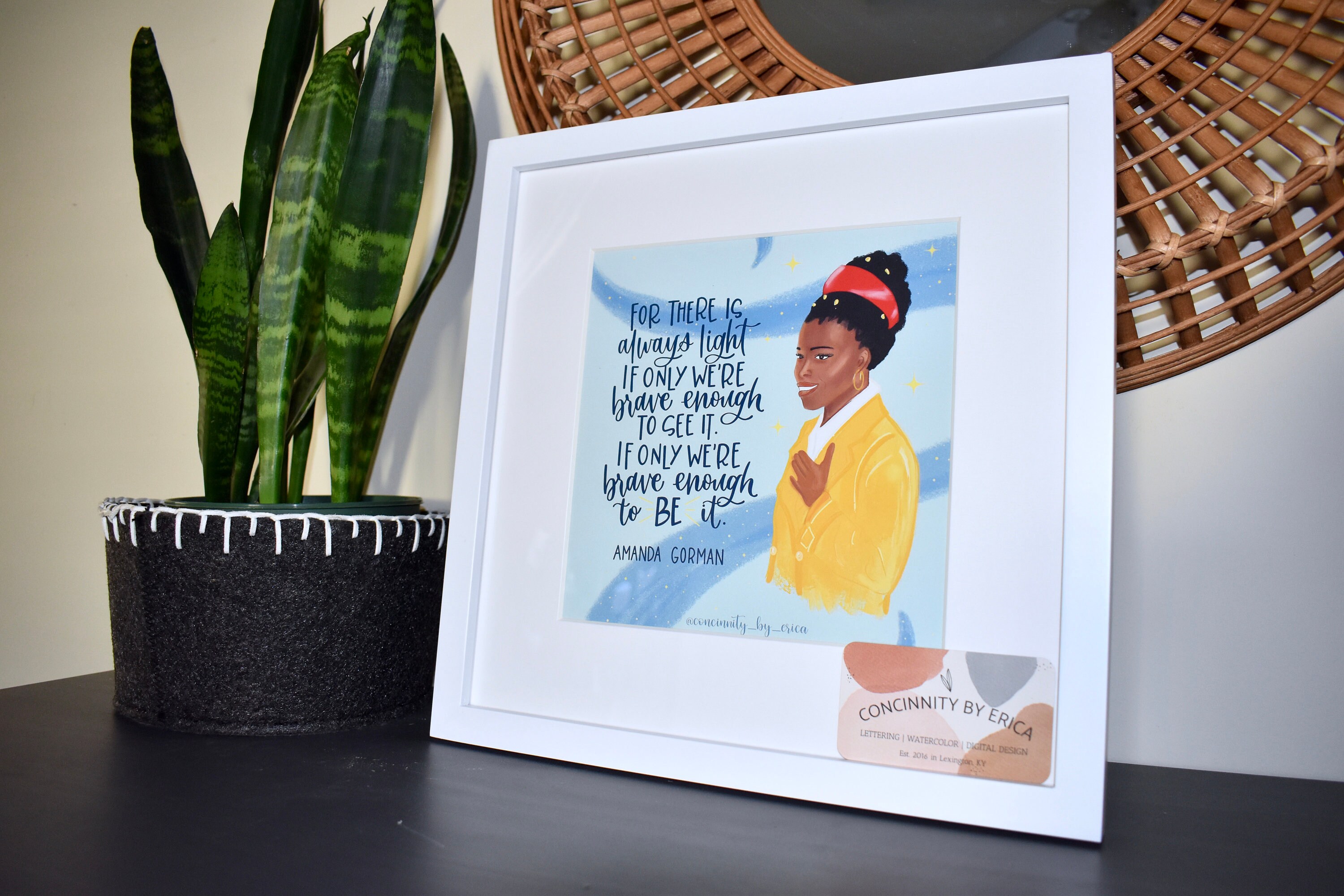 8x8 Amanda Gorman Print - Etsy