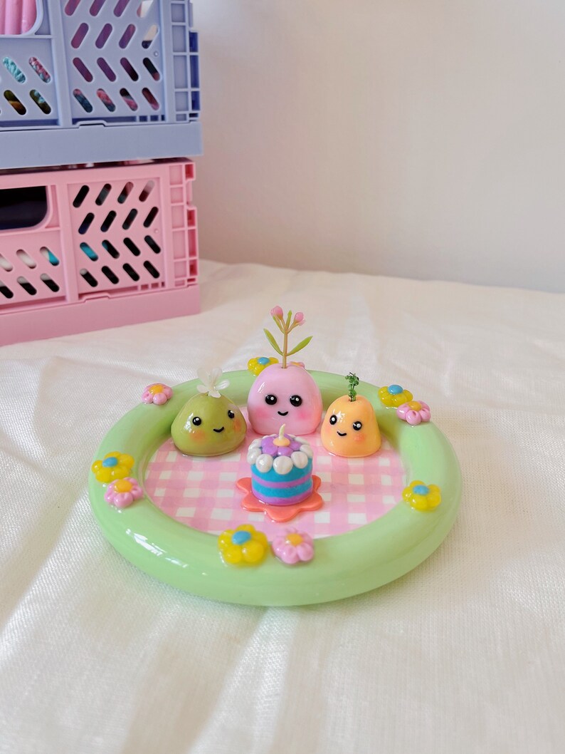 Handmade Trinket Dishes/ Kawaii Dishes Miniature/ Cute Kawaii ...