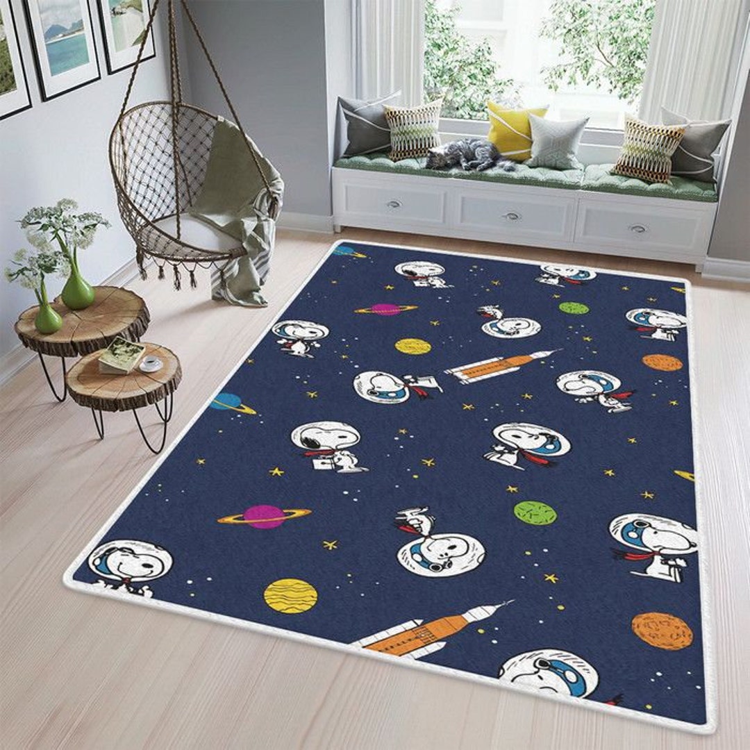 Funny Snoopy Snoopy Rug Living Room Snoopy Gift for Fan - Etsy