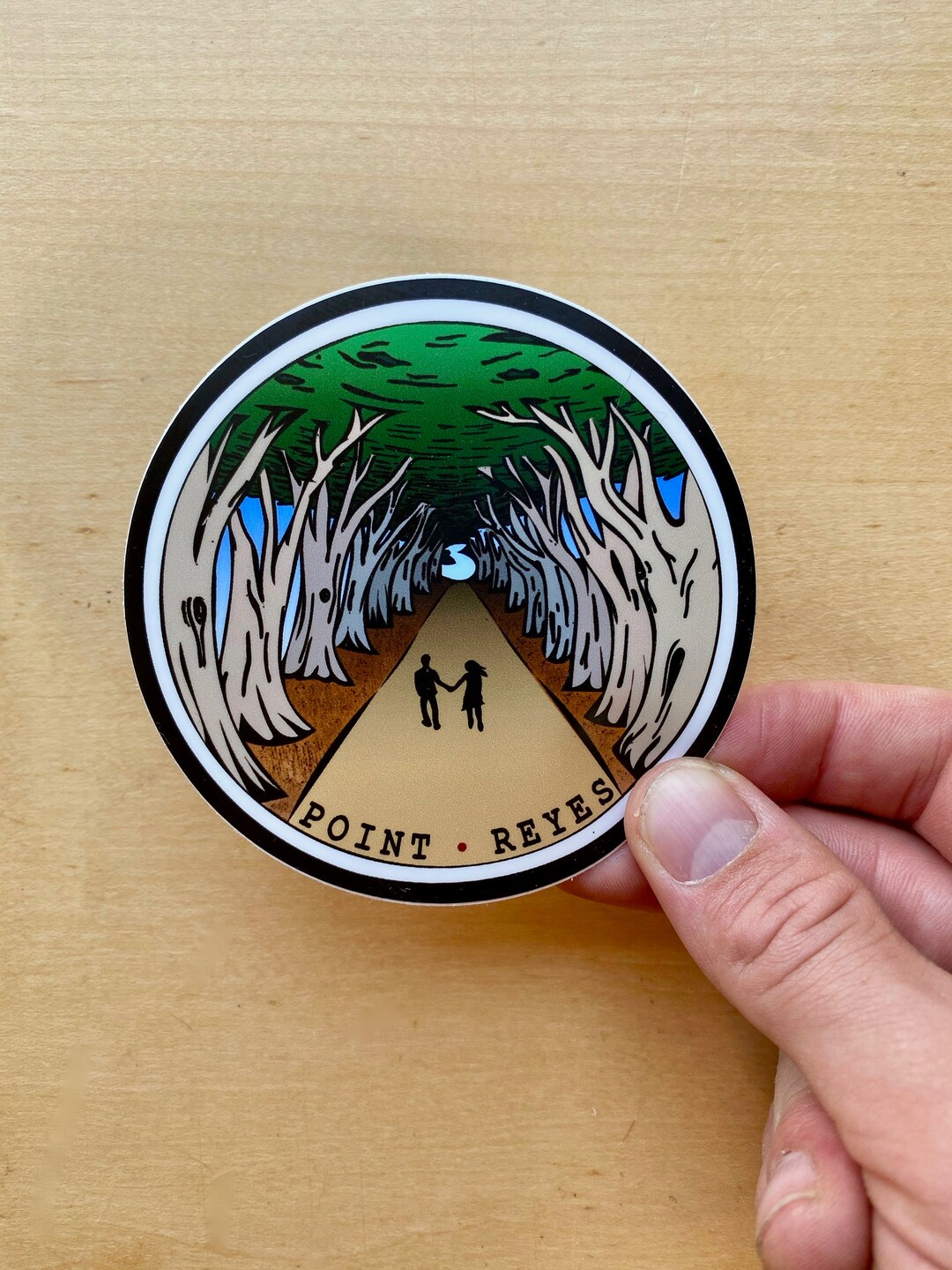 Point Reyes Sticker 3.5"x 3.5" - Etsy