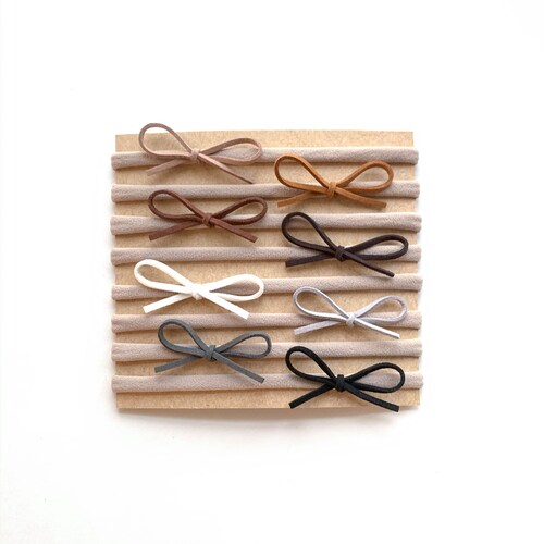 Dainty Bow Headbands - Etsy