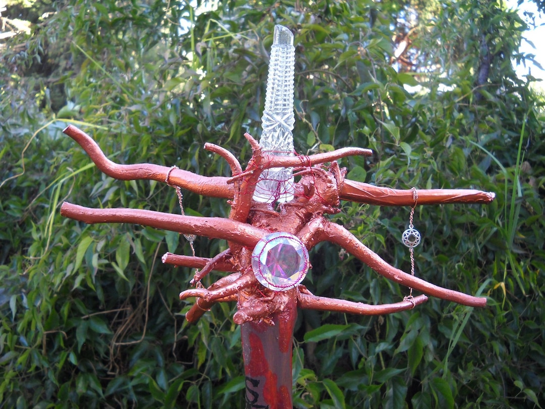 Magical Wizard Staff - "rooster Eyes" by Mystic Stone - Etsy