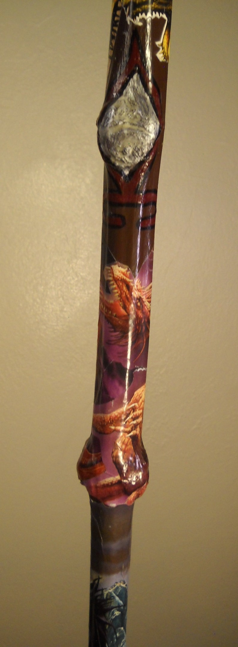 Magical Wizard Staff dragons by Mystic Stone - Etsy