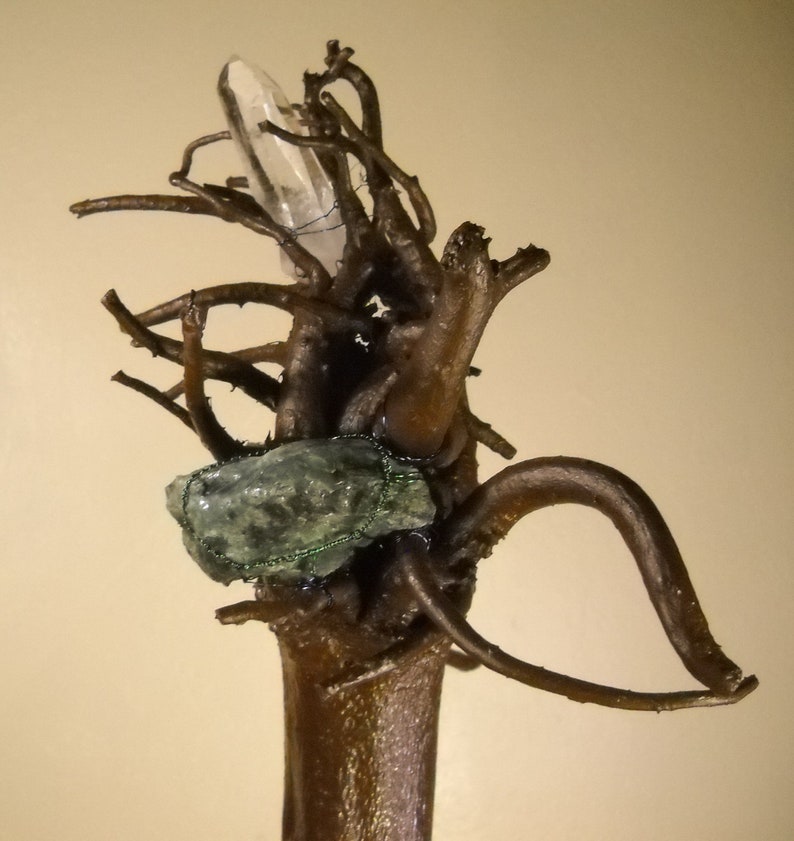 Magical Wizard Staff dragons by Mystic Stone - Etsy