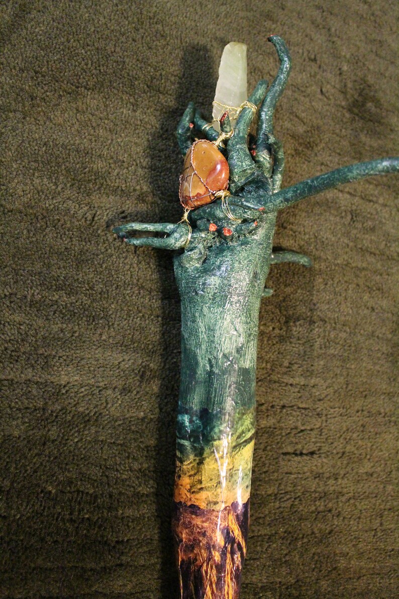 Magical Wizard Staff surge by Mystic Stone - Etsy