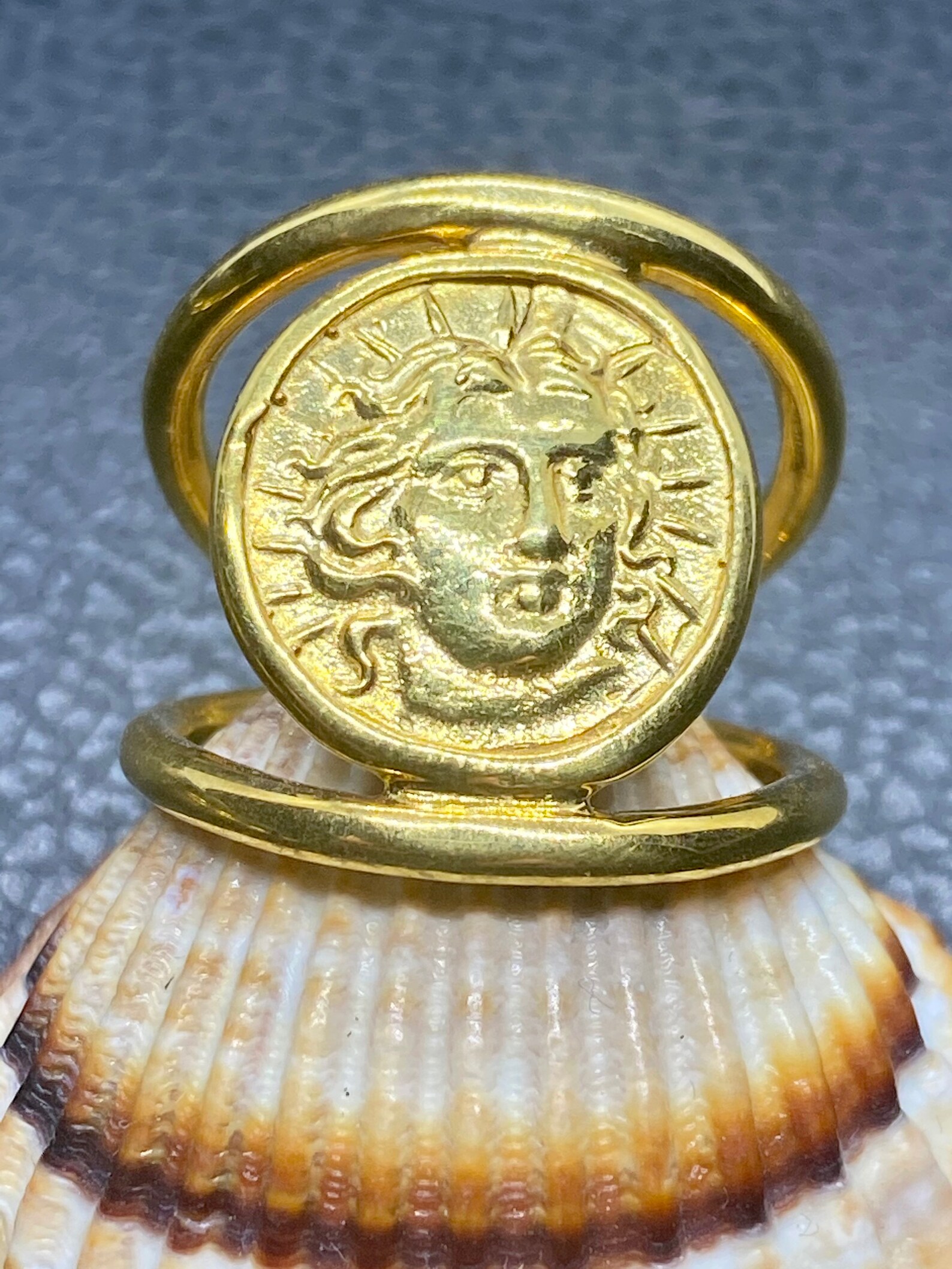 Helios Sun God Coin Copy Ancient Greece Rhodes Sterling Silver | Etsy