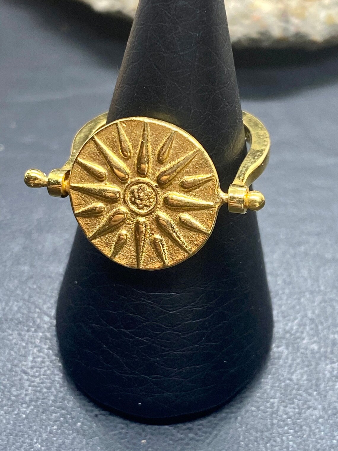 Macedonian Star Ring Vergina Sun Solar Symbol Coin Ring - Etsy