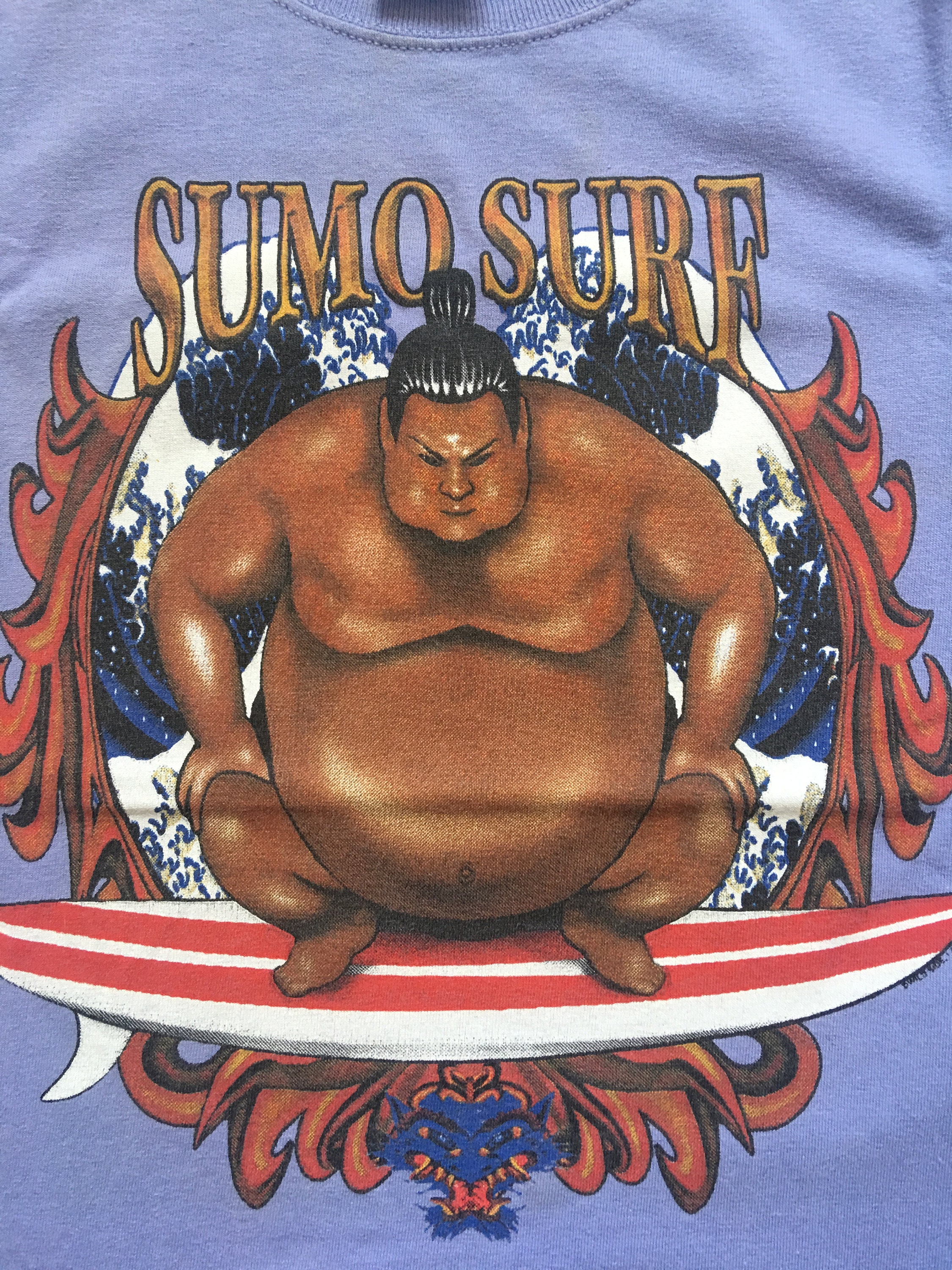 Sumo Surf Shirt-surfer-sumo Wrestling-fat-japan-hang Loose-surf - Etsy