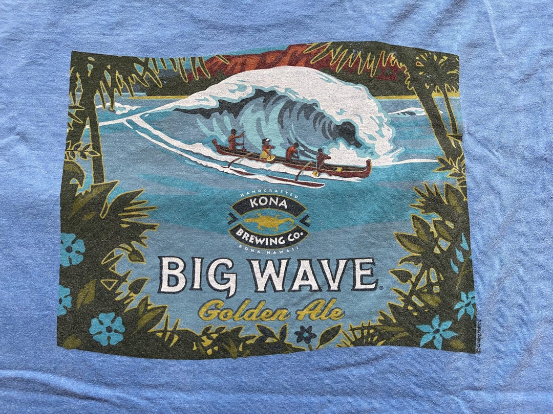 Big Wave Golden Ale Kona Brewing Shirt-medium-craft Beer-hawaii-crazy ...