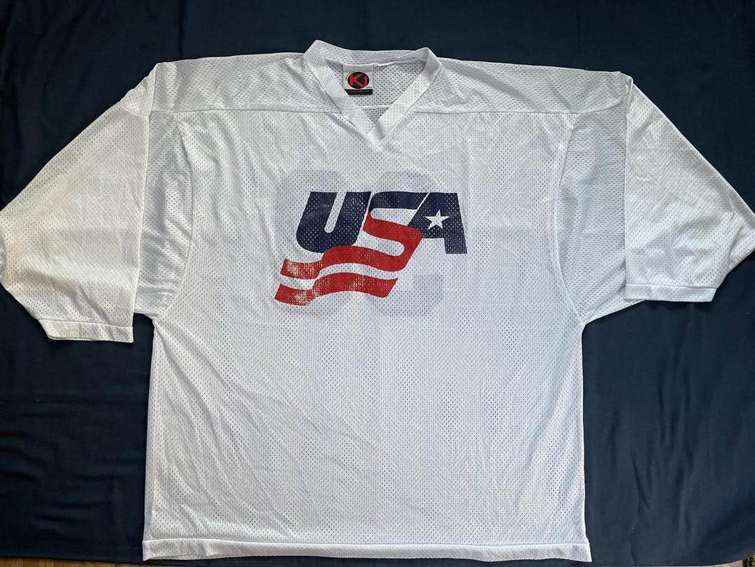 Vintage Team USA Perforated Hockey Jersey-k1 Sportswear-mesh Shirt - Etsy