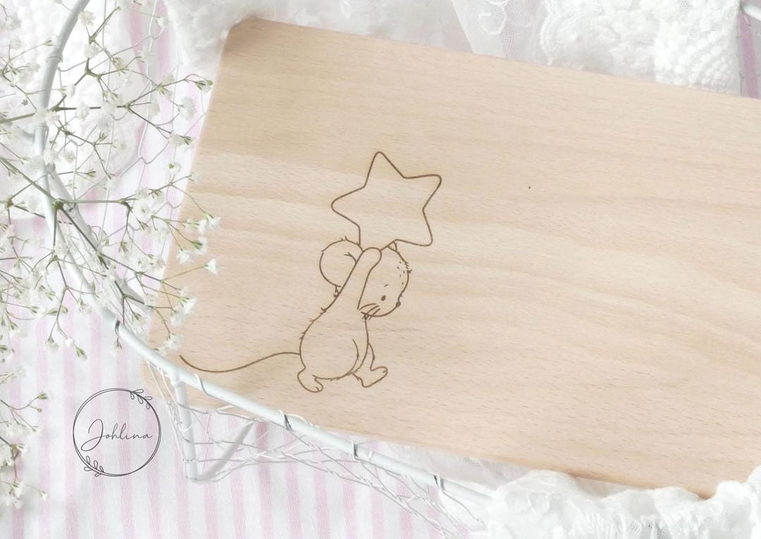 Plotter & Laser File Little Mouse With Star - Etsy
