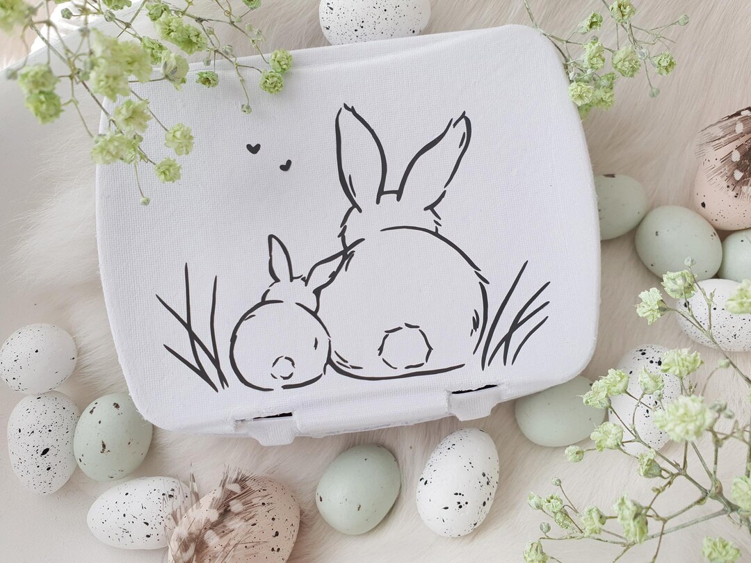Embroidery File & Plotter File Big Bunny Love - Etsy